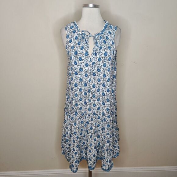 Max Studio | Dresses | Max Studio Tiered Midi Dress Floral Sleeveless ...